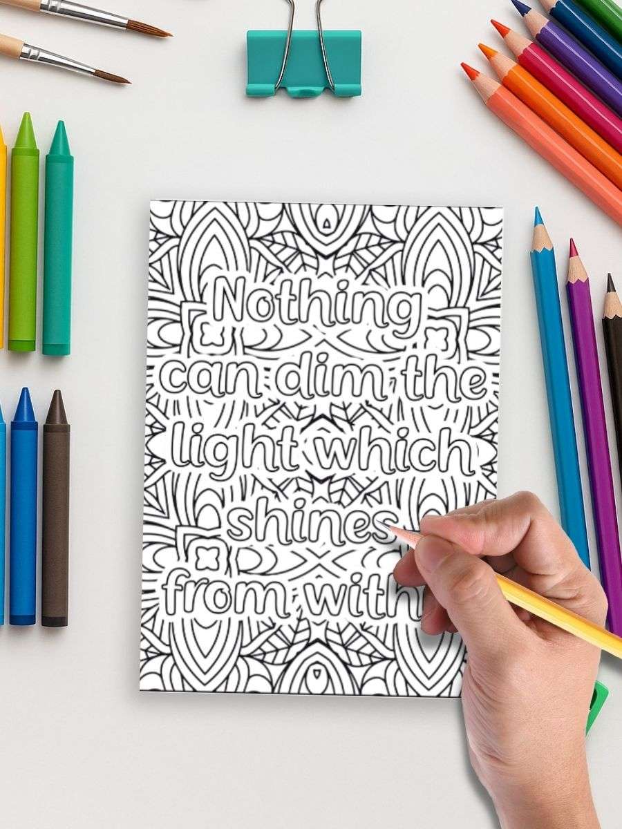 Motivational Mandalas – 25 Empowering Quote Designs - Coloring Workshop